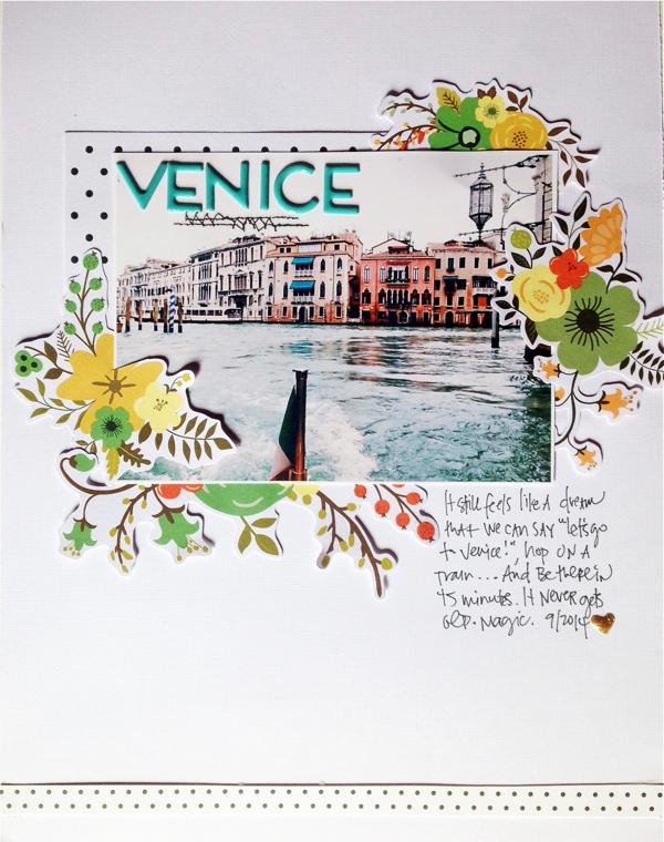 Creative Friday | Venice Scrapbook Layout